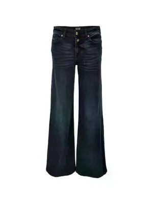 Versace Button Wide Leg Denim