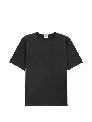 Saint Laurent Logo-embroidered T-shirt - Grey