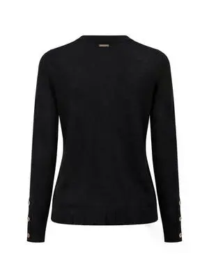 Michael Kors Button-embellished Round Neck Sweater