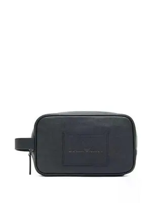 Emporio Armani Leather Wash Bag