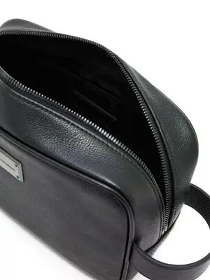 Emporio Armani Leather Wash Bag