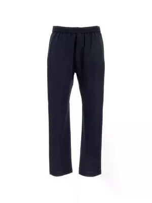 Barena Venezia Elasticated Virgin Wool Trousers - Blue