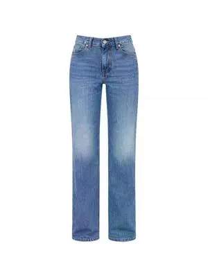 HAIKURE Star Straight Denim Jeans - Blue