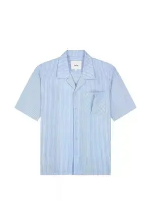 ARTE ANTWERP Fold Pocket Striped Shirt - Blue