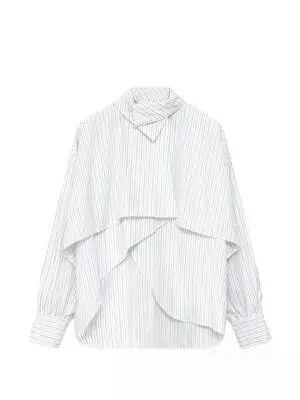 MARGAUX LONNBERG Bird Striped Blouse - White