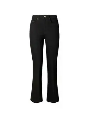 Tory Burch Cropped Kick Flare - Black