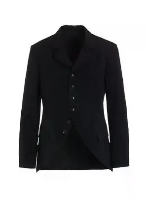 Y’s Wool Button Blazer - Black