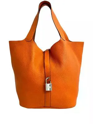 Hermès 2011 Clemence Picotin Lock 26 Handbag - Orange