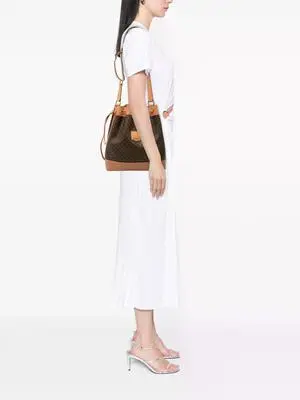 Celine 2014 Macadam Coated Canvas Bucket Bag