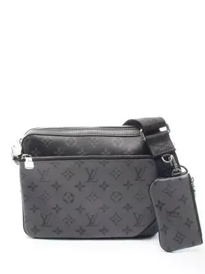 LOUIS VUITTON 2020 Monogram Eclipse Trio Messenger Crossbody Bag - Black
