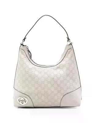 Gucci 2016-2026 Guccissima Lovely Shoulder Bag - White