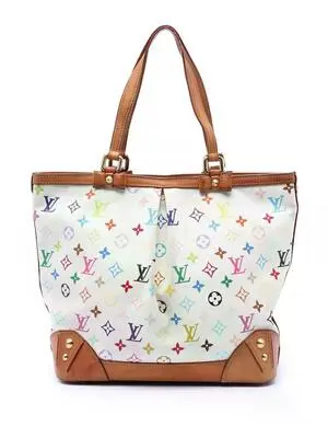 LOUIS VUITTON 2011 Monogram Multicolore Sharleen Mm Tote Bag - White