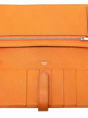 Hermès 2011 Chevre Mysore Bearn Soufflet Wallet