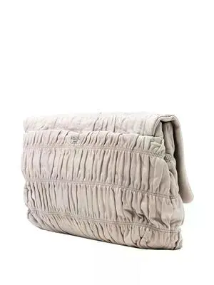 Prada Nappa Gaufre Turn Lock Clutch Bag