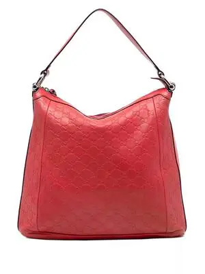 Gucci Ssima Bamboo D-ring Hobo Shoulder Bag