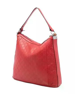 Gucci Ssima Bamboo D-ring Hobo Shoulder Bag