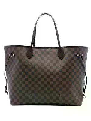 LOUIS VUITTON 2014 Damier Ebene Neverfull Gm Tote Bag - Brown