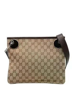 Gucci Gg Canvas Eclipse Crossbody Bag - Brown