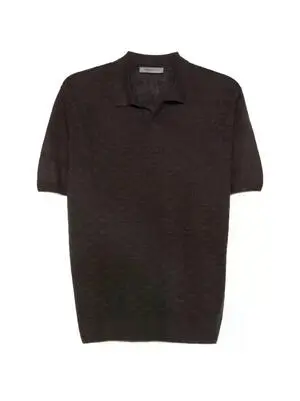 Corneliani Textured T-shirt - Brown