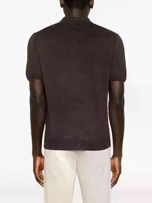 Corneliani Textured T-shirt - Brown