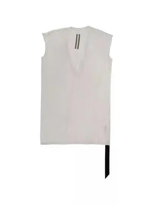 Rick Owens V-neck Vest - White