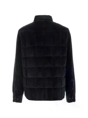 Moncler Gelt Corduroy Down Shirt Jacket Blue