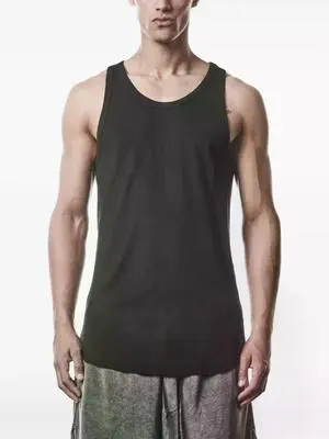 THOM KROM Fine-ribbed Tank Top - Black