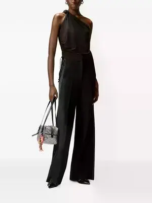 Pinko One-shoulder Ruched Top - Black