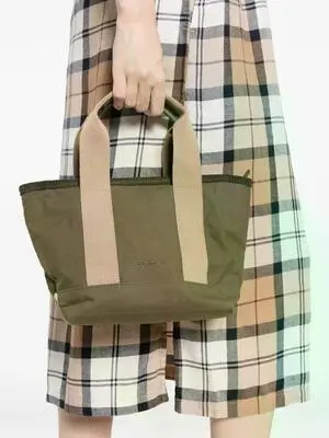 Barbour Tartan-detail Tote Bag - Green