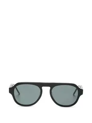 Thom Browne Round Frame Sunglasses - Black