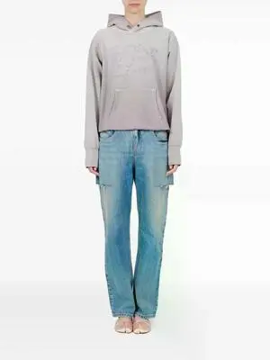 MAISON MARGIELA Printed-detail Hoodie - Grey