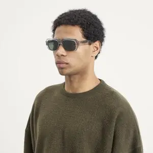 A. SOCIETY X Universal Works Aberdeen Sunglasses - Grey/dark Green