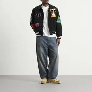 ICECREAM Trick Shot Collared Varsity Jacket