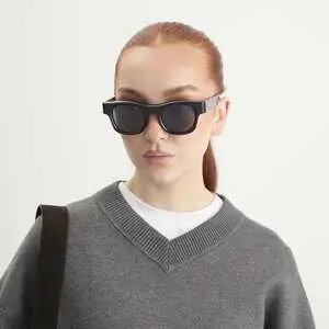 A. SOCIETY Navy Sunglasses