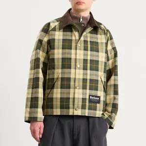 Barbour Os Reversible Transporter Casual Jacket - Sage/ancient Tartan