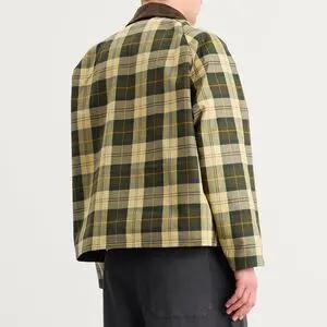 Barbour Os Reversible Transporter Casual Jacket - Sage/ancient Tartan