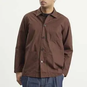 Universal Works Peached Poplin Bakers Overshirt