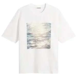 JIL SANDER Wunderlust Wave Print T-shirt - Medium Shade Photograph