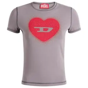 DIESEL T-uncuties Ringer T-shirt - Grey