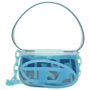 DIESEL 1dr Logo Perspex Handbag - Blue