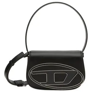 DIESEL 1dr Logo Leather Handbag - Black
