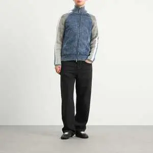 DIESEL Indigo Knit Zip Cardigan