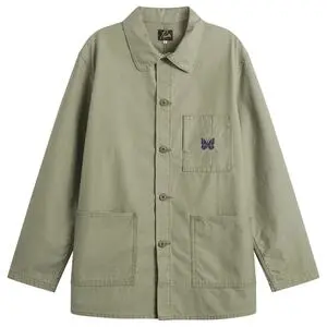 Needles Reversed Sateen Coverall Jacket - Olive