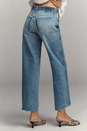 AMO Billie Mid-rise Straight-leg Jeans - Shadow