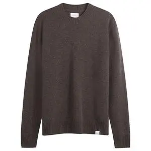 Norse Projects Standard Merino Lambswool Jumper - Heathland Brown