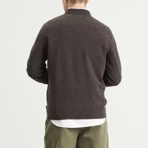 Norse Projects Standard Merino Lambswool Jumper - Heathland Brown