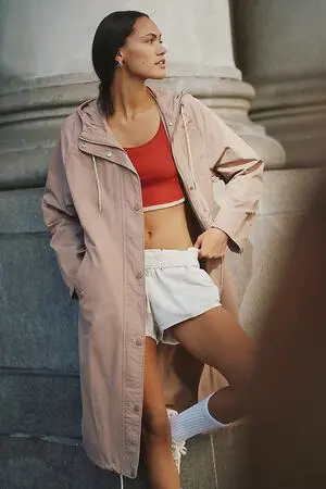 Varley Isa Lightweight Long Jacket - Brownie