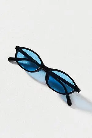 I-SEA Oval East West Sunglasses - Black/blue