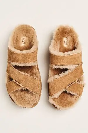 UGG Greenport Cross Strap Slide Sandals