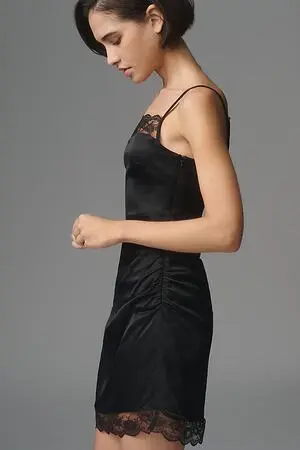 Anthropologie Square-neck Lace Mini Dress